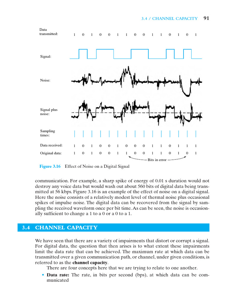Channel Capacity | PDF | Signal To Noise Ratio | Bandwidth (Signal Processing)