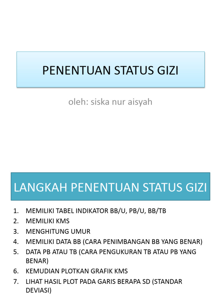 Penilaian Status Gizi | PDF