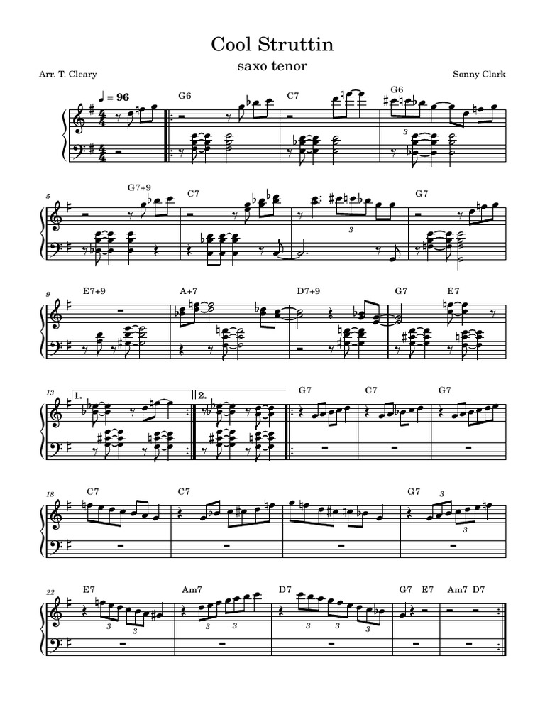 Cool Strutin - Tenor Sax | PDF