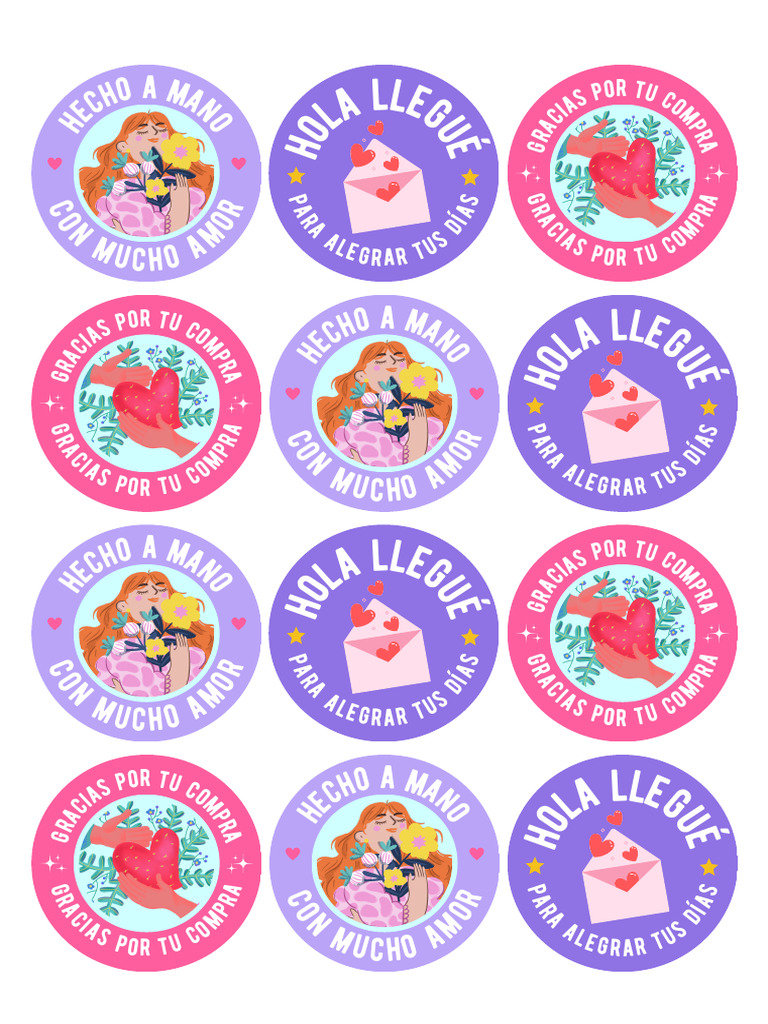 Plantilla Stickers | PDF