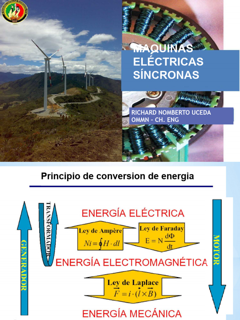 8.-Maquinas Sincronas | PDF | Generador eléctrico | Inductor