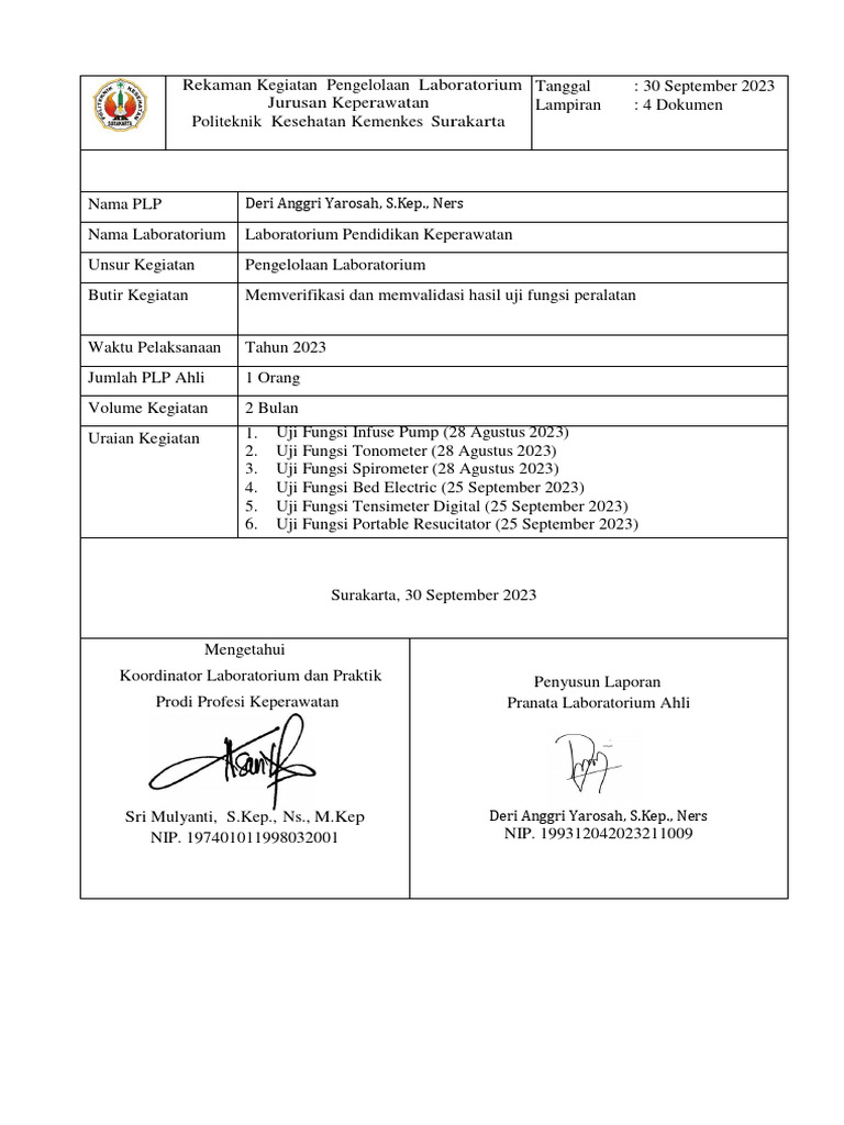 Berita Acara Verifikasi Dan Validasi | PDF