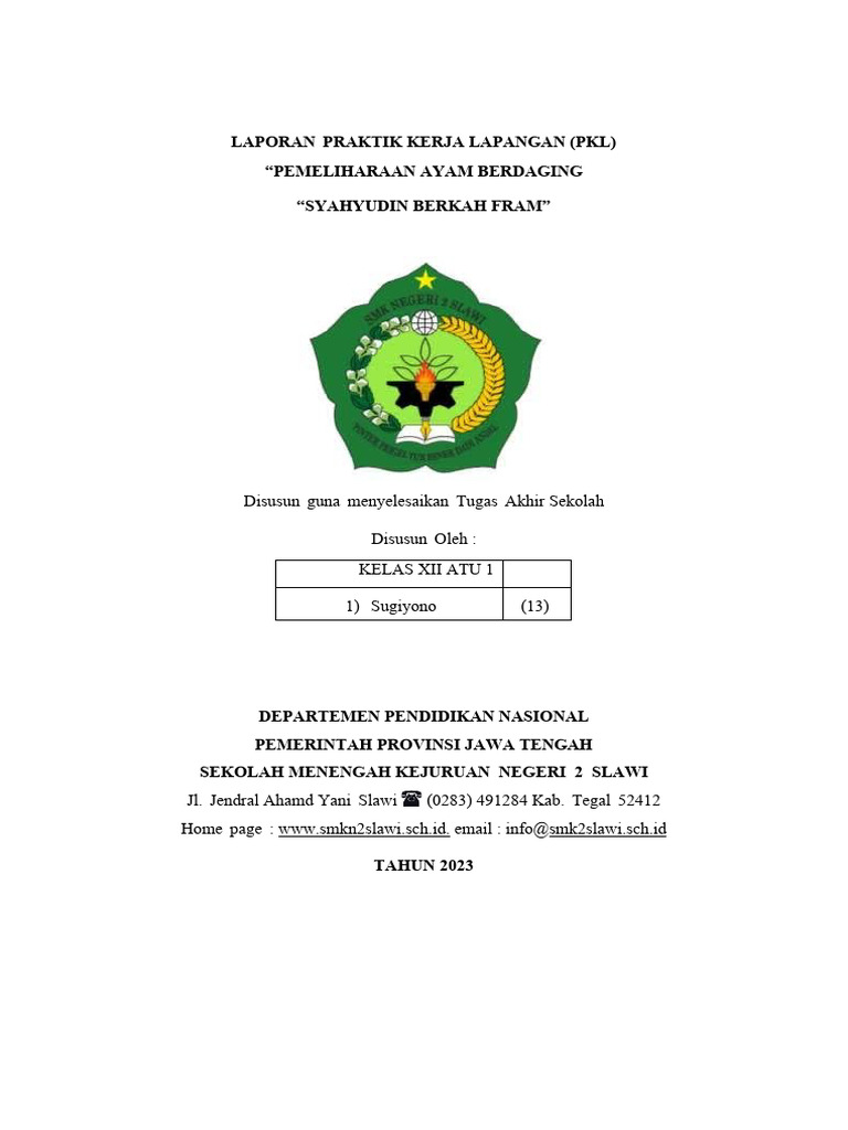 Laporan PKL Fiks | PDF