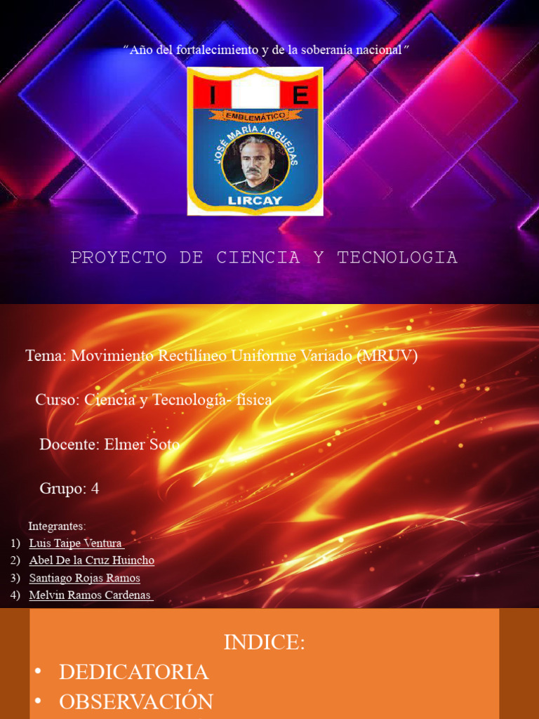 Proyecto 2 | PDF | Aceleración | Velocidad