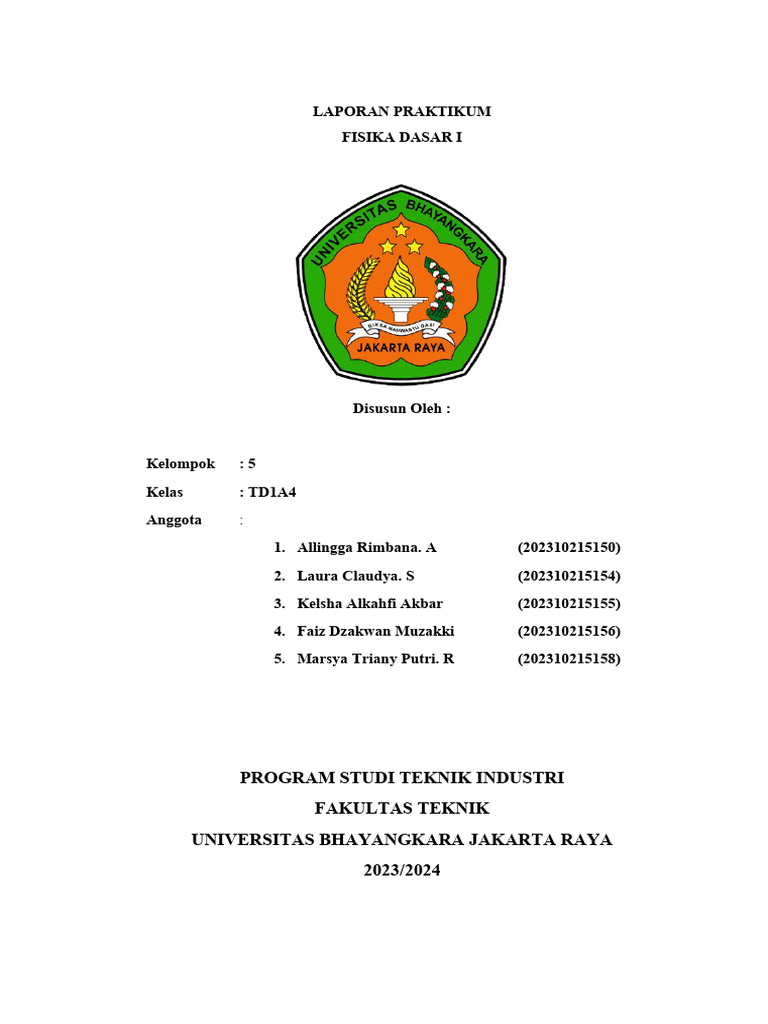 Laprak Fisdas Modul 2 Mantap Men | PDF
