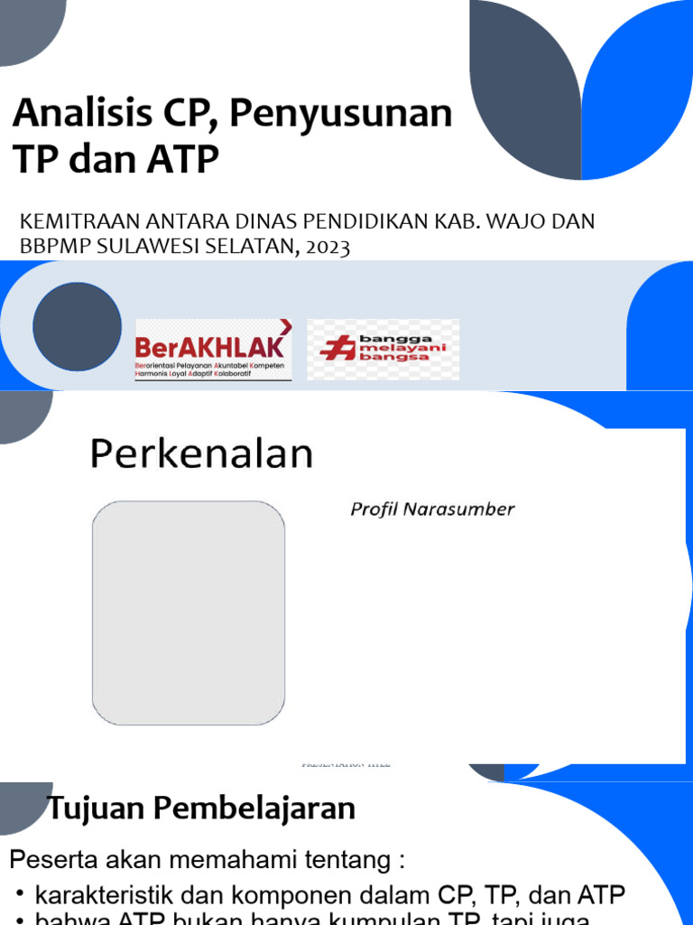 Analisis CP, Penyusunan TP Dan ATP | PDF