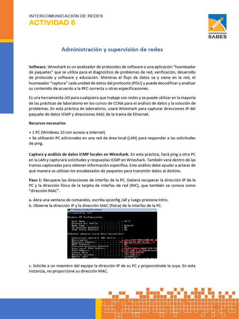 A6 Administración y Supervisión de Redes | PDF | Controlador de ...