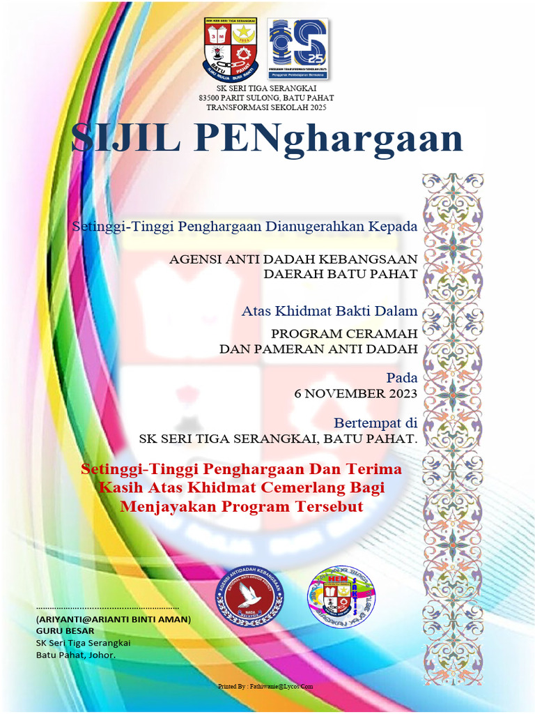 Sijil Penceramah Aadk Pdf