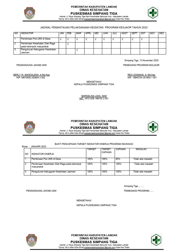 Hasil Capaian Kesjaor | PDF