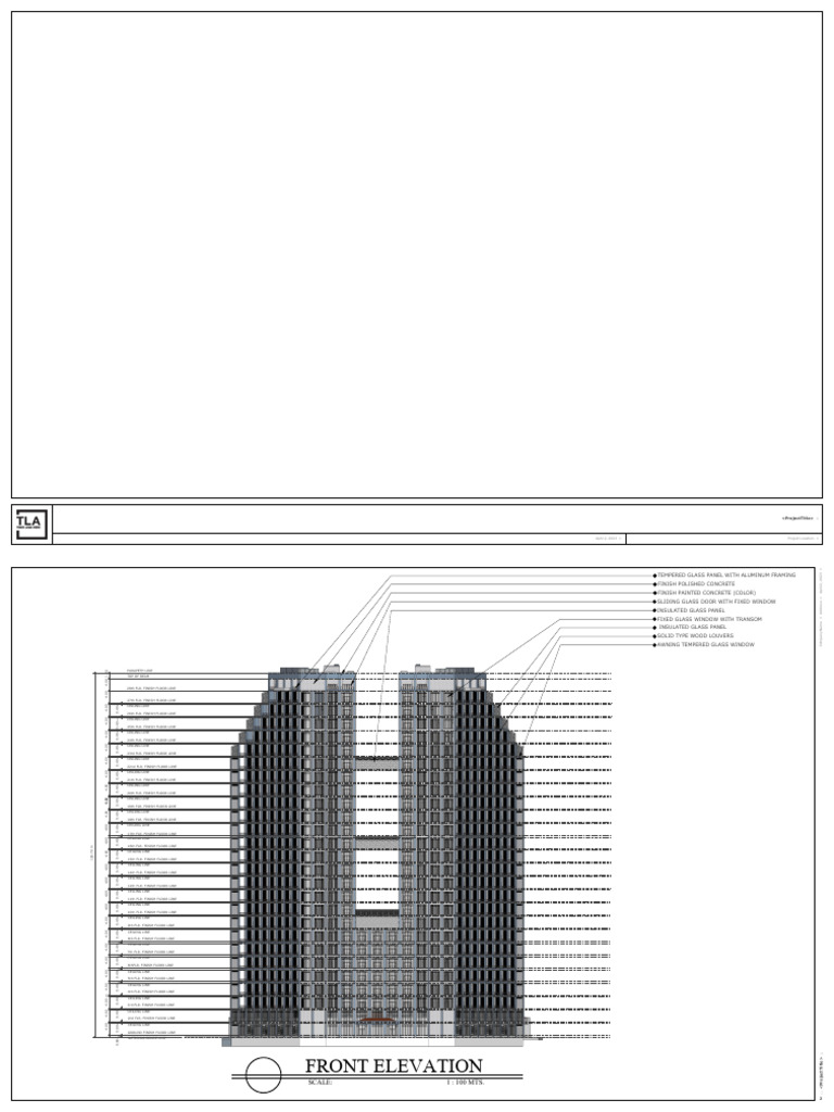 Front Elevation HOTEL LAYOUT | Download Free PDF | Window | Ceiling