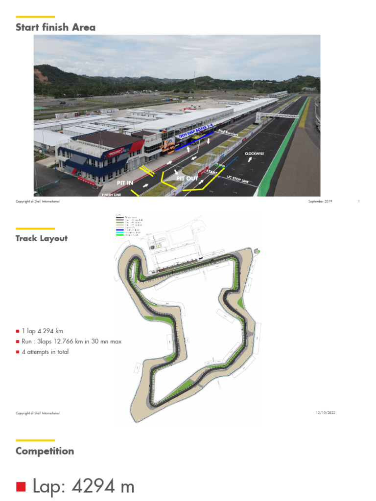 Shell Eco Marathon 2022 Track Details | PDF