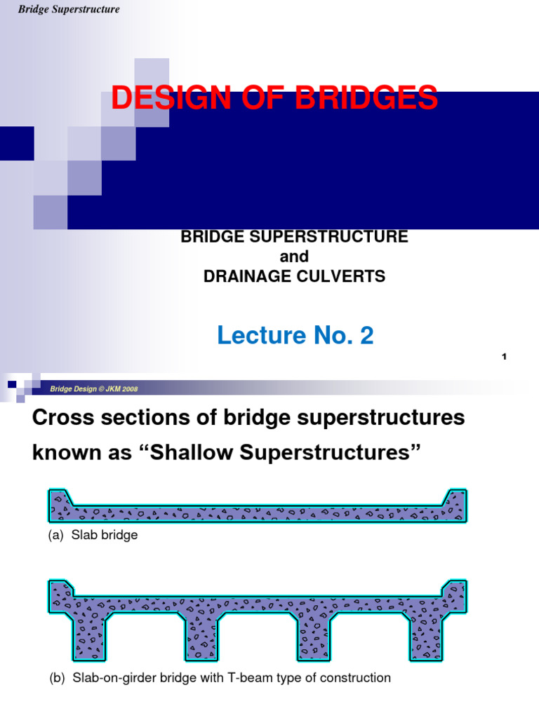 Bridge Superstructure and Culvert Design | PDF | Bridge | Infrastructure