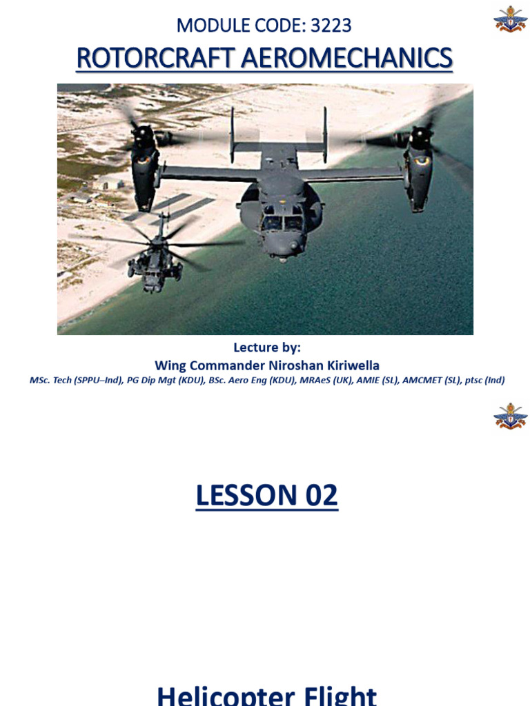 Helicopter Aeromechanics Basics | PDF | Helicopter | Rotorcraft