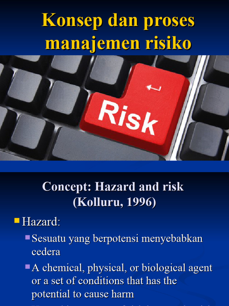 Konsep Dasar Manajemen Risiko | PDF | Risk | Risk Management