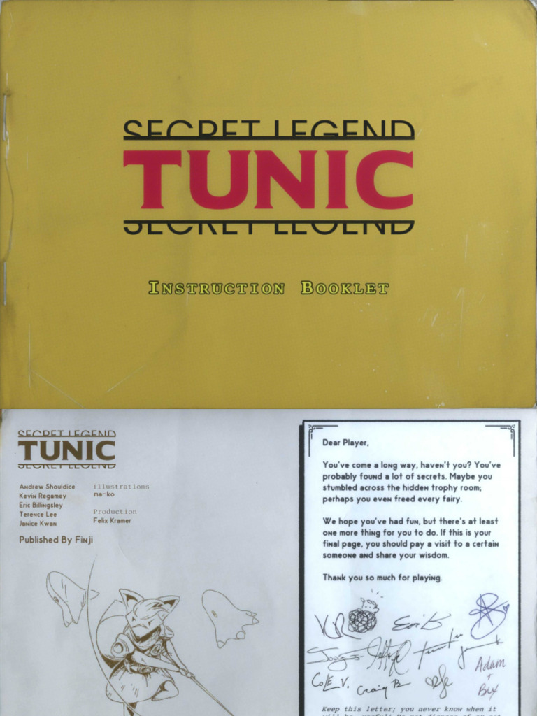 Tunic Translated Manual | PDF