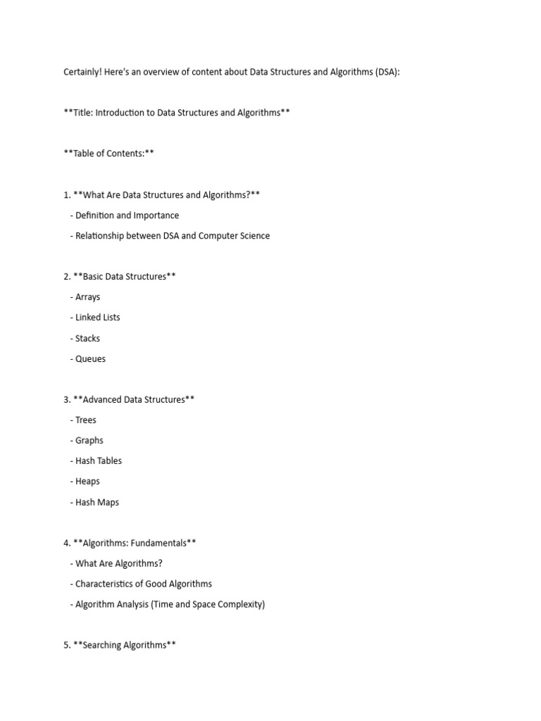 Dsa | Download Free PDF | Algorithms And Data Structures | Applied Mathematics