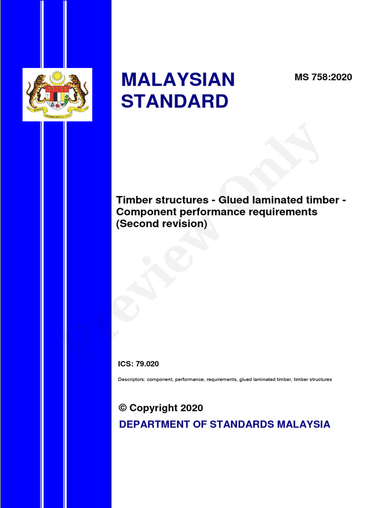 MS 758-2020 | PDF | Malaysia | Standardization