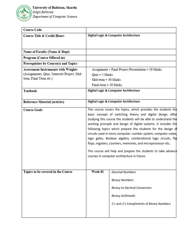 Digital Logic And Computer Architecture Pdf Logic Gate Teaching 7192
