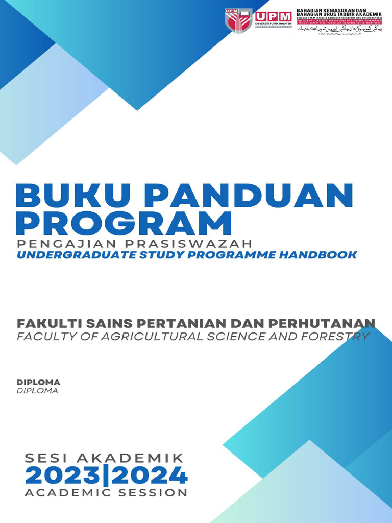 Fakulti Sains Pertanian Dan Perhutanan Sesi 2023-2024 (Diploma) | PDF