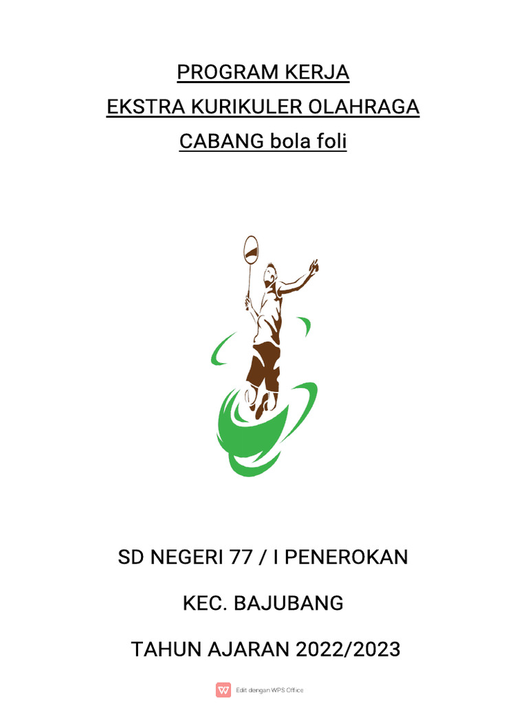 Program Ekstrakurikuler Bulutangkis SDN 77 | PDF
