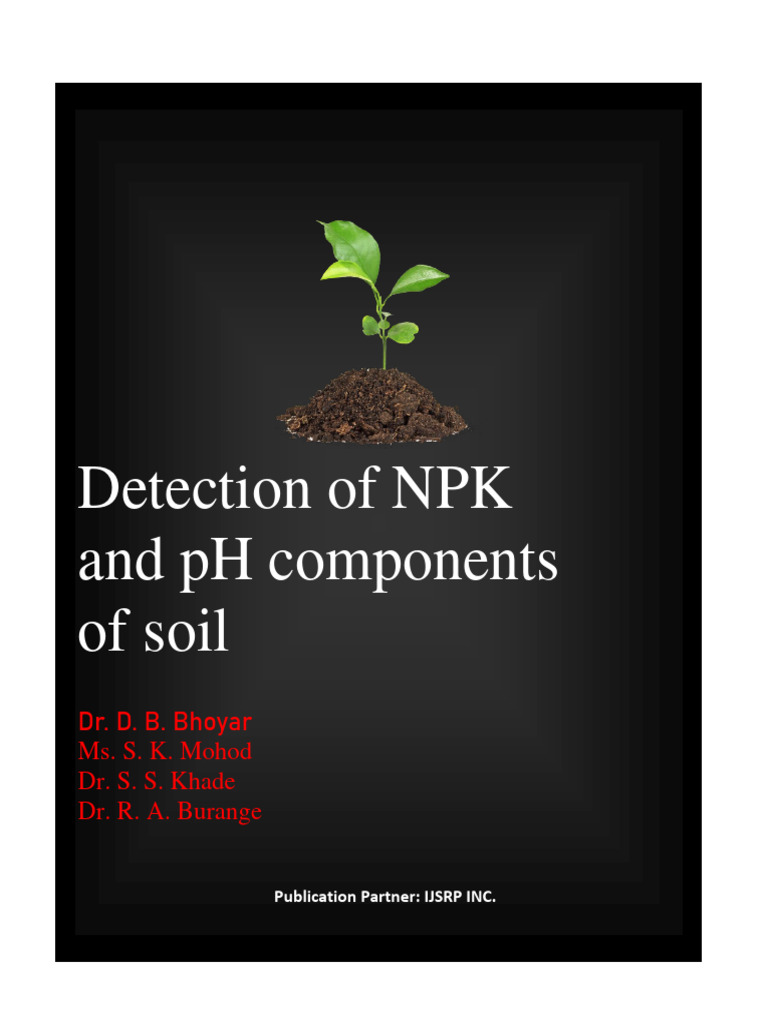 Detection of NPK and PH Components Soil | PDF | P–N Junction | Light ...