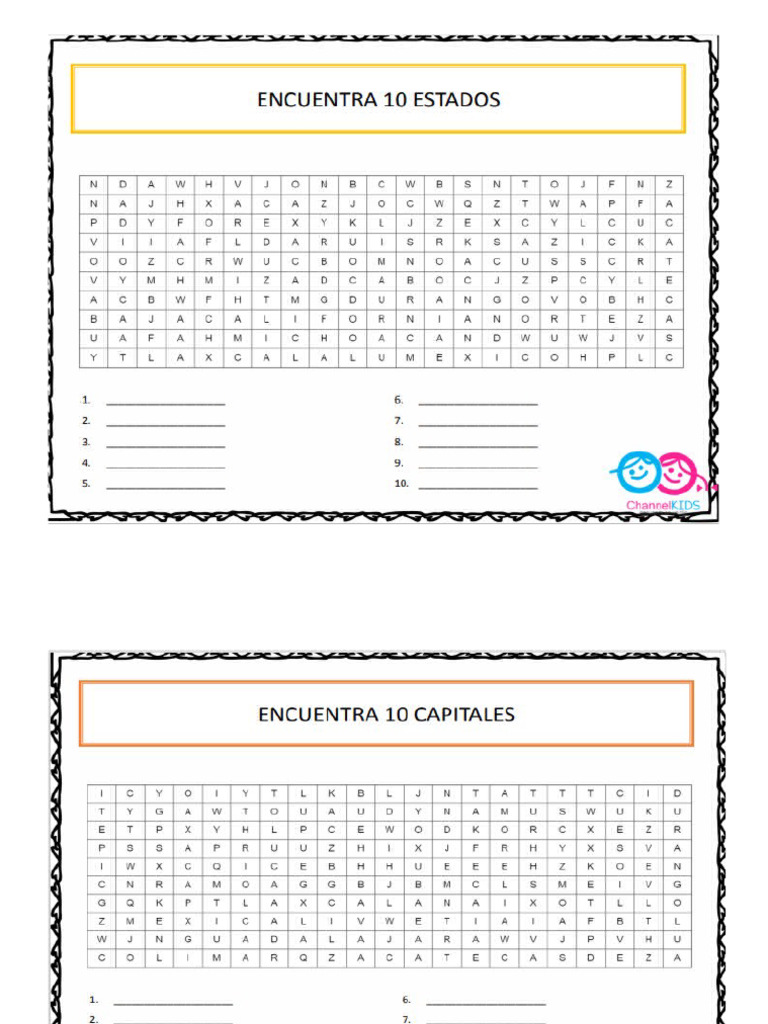 Repaso de Paises y Capitales | PDF