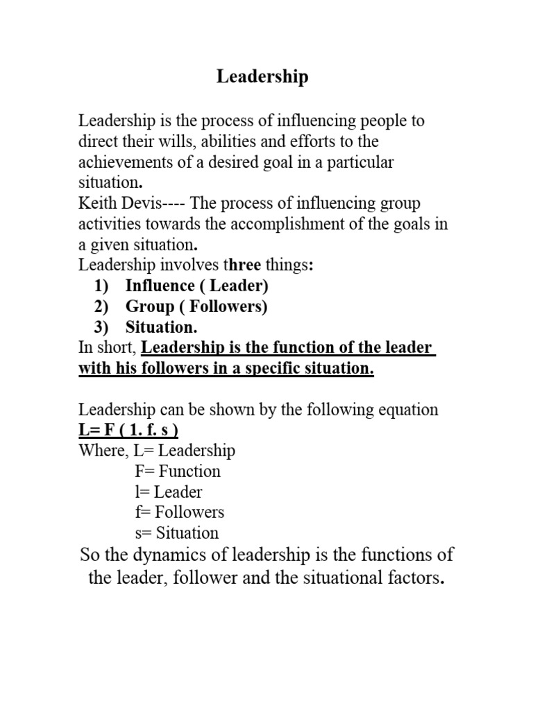 Lecture 13 Leadership | PDF | Leadership | Psychology