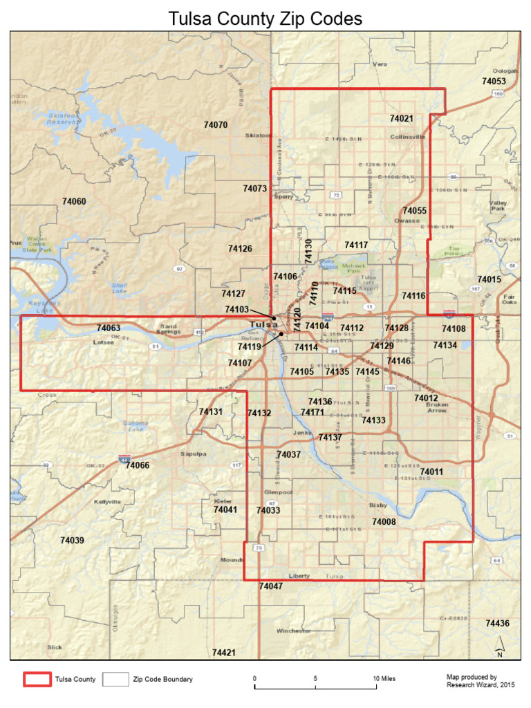 Tulsa County Zip Codes | PDF
