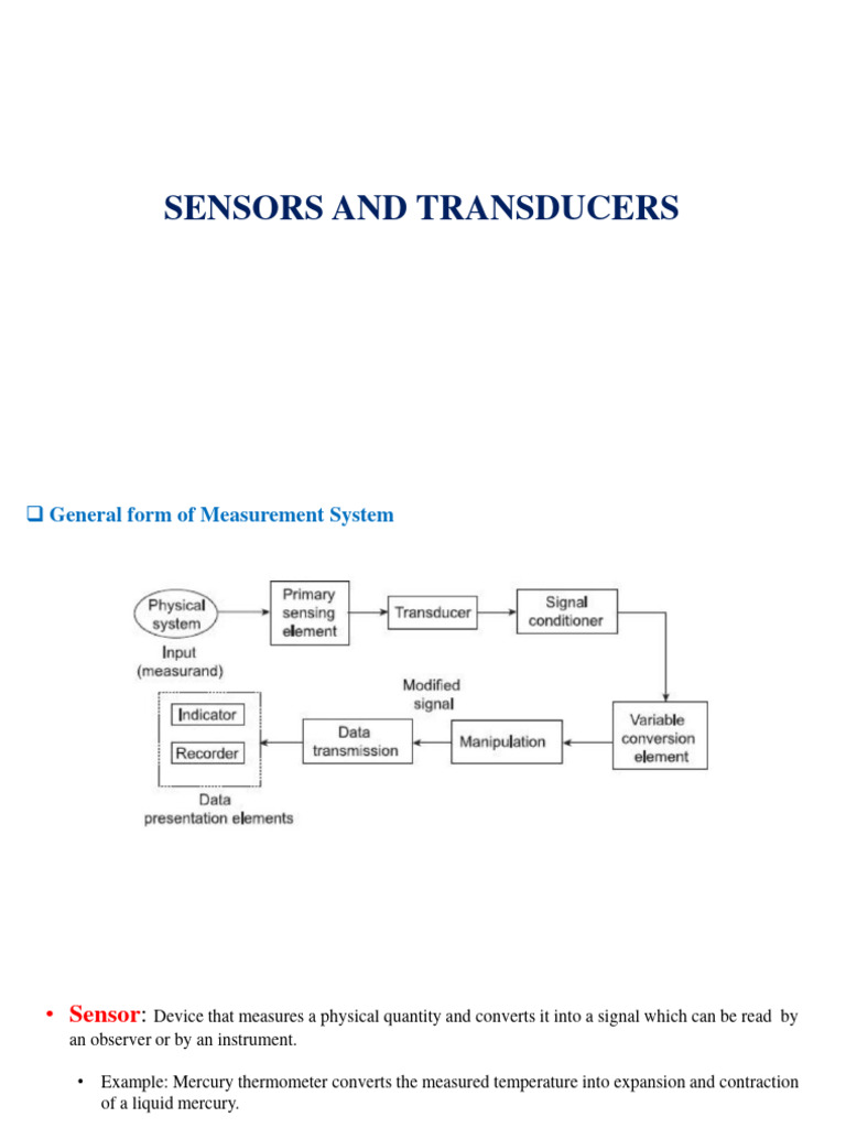 Sensors Transducer | PDF | Thermocouple | Inductor
