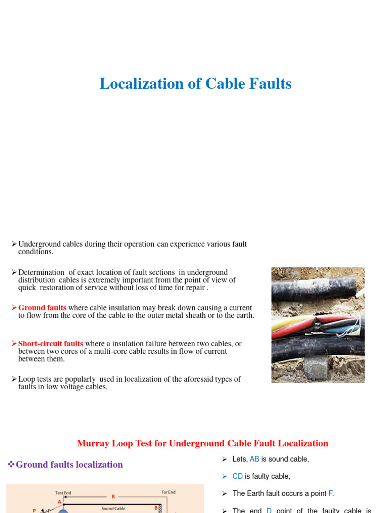 Cable Fault Detection Loop Test Pdf Electrical Resistance And