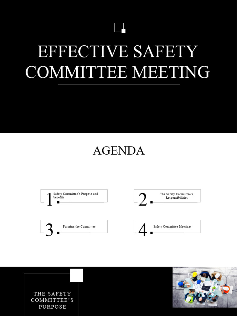 Effective Safety Committee Meeting | PDF | Occupational Safety And ...
