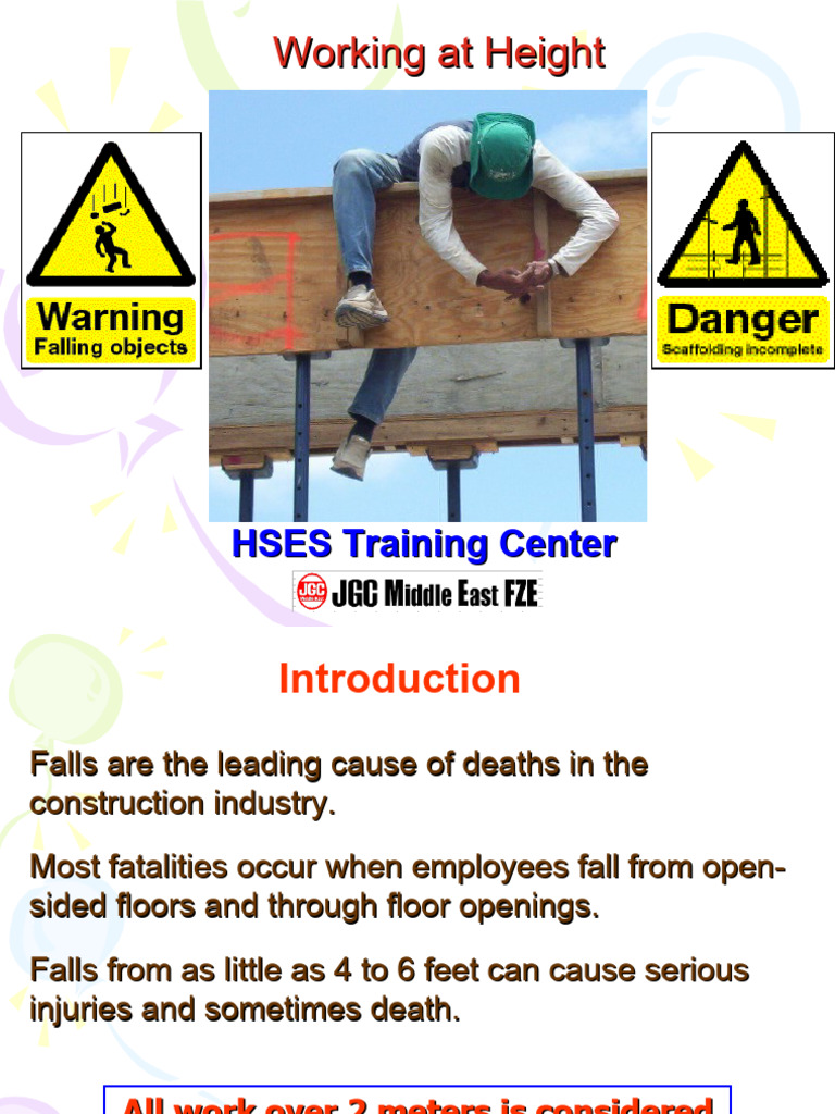 Working at Height Safety Guidelines | PDF | Scaffolding | Manufactured ...