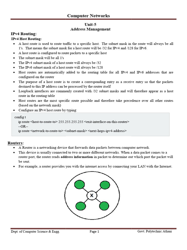 CN Unit-5 | PDF | I Pv6 | Router (Computing)