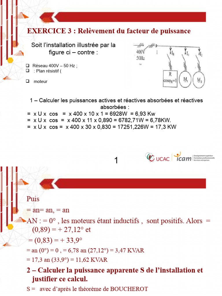 TD Triphasé - Exercice d'application3 | PDF