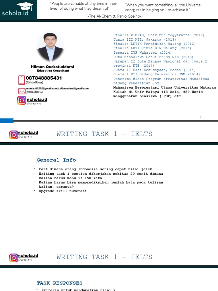 Schola - Id (Writing Task 1) | PDF | Human Communication | Linguistics