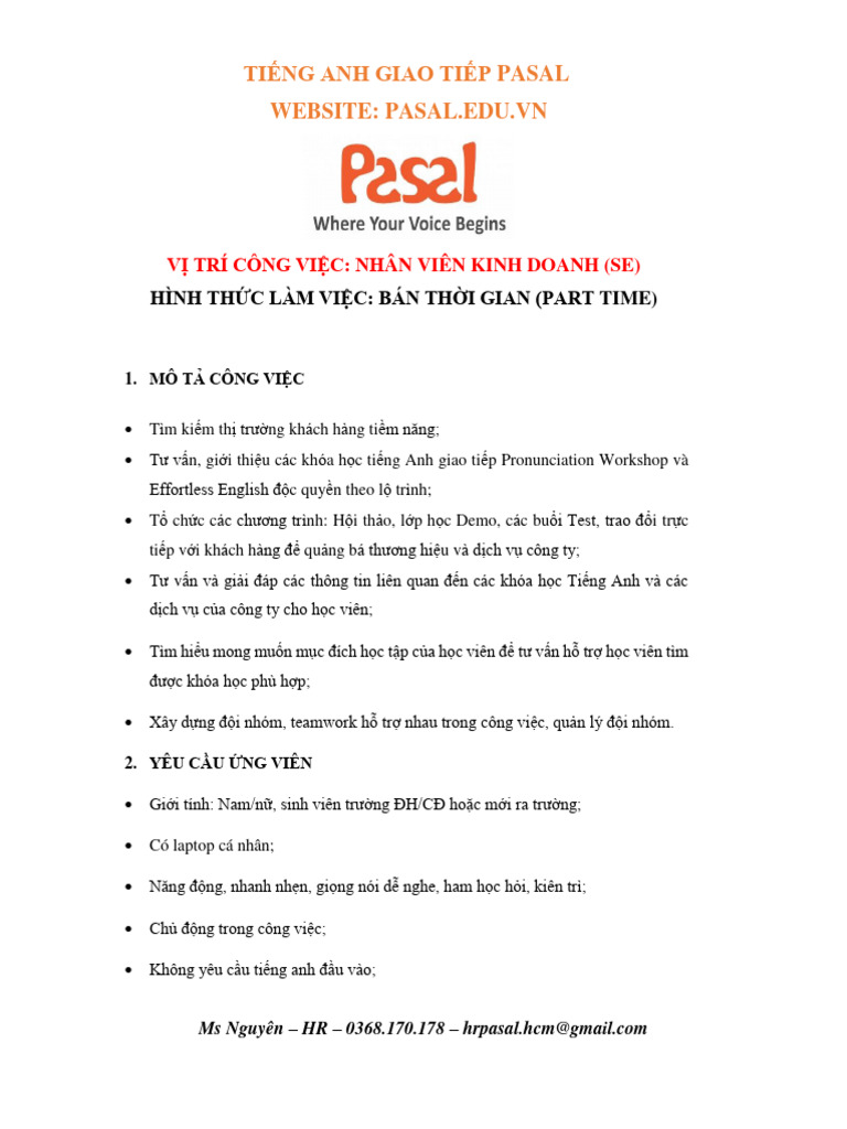 JD SE Part Time Pasal | PDF