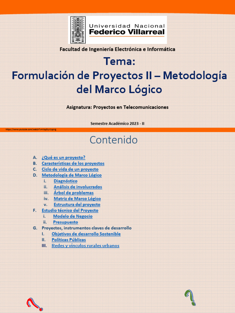 Formulación de Proyectos II | PDF | Presupuesto | Planificación