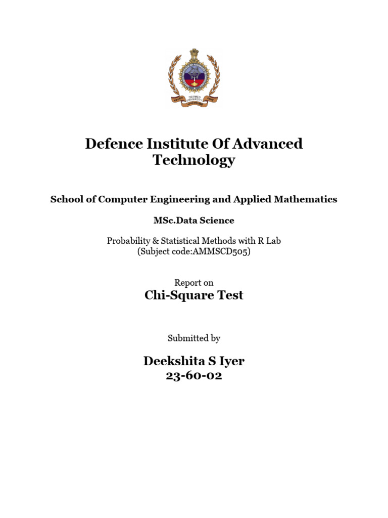 Chi Square Test Download Free Pdf Chi Squared Test Statistical Hypothesis Testing