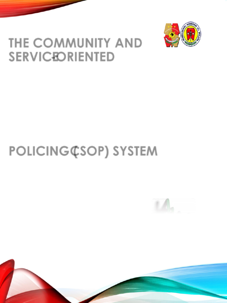 CSOP Presentation | PDF | Police