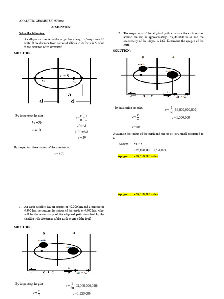 A S Ellipse | PDF | Ellipse | Solar System