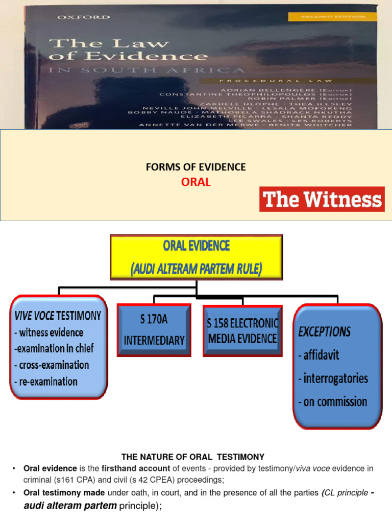 PowerPoint Presentation-5 LEV | PDF | Witness | Testimony