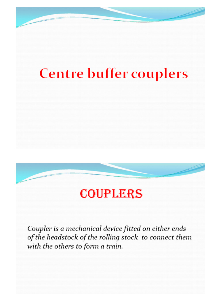 Centre Buffer Coupler | PDF | Equipment | Mechanical Engineering