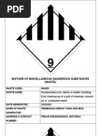 Scheduled Waste Labelling Sticker | PDF