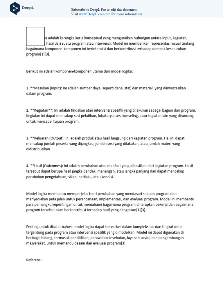 A Logic Model Id | PDF