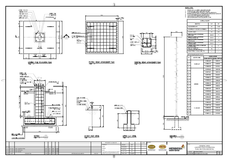 508-GEN.00-CVL-002 - 0 - Lighting Pole Foundation | PDF | Concrete ...