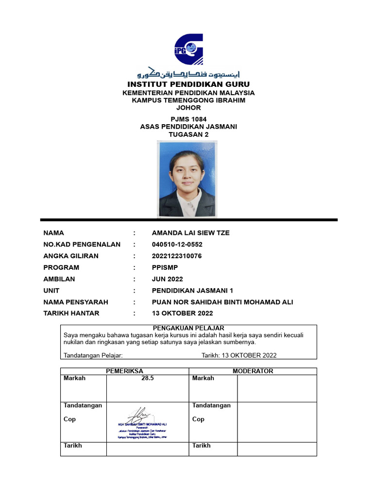 TUGASAN PJMS1082 1 | PDF