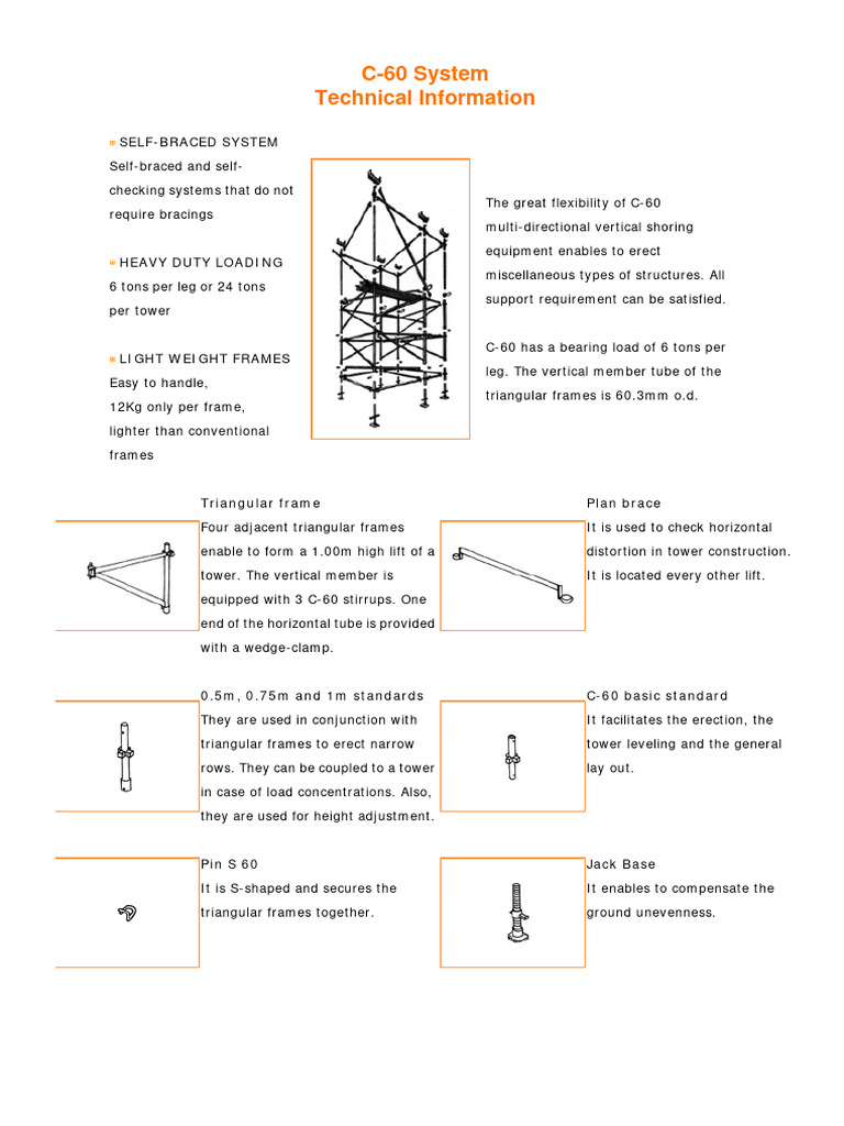 Shoring c60 | PDF | Elevator | Equipment