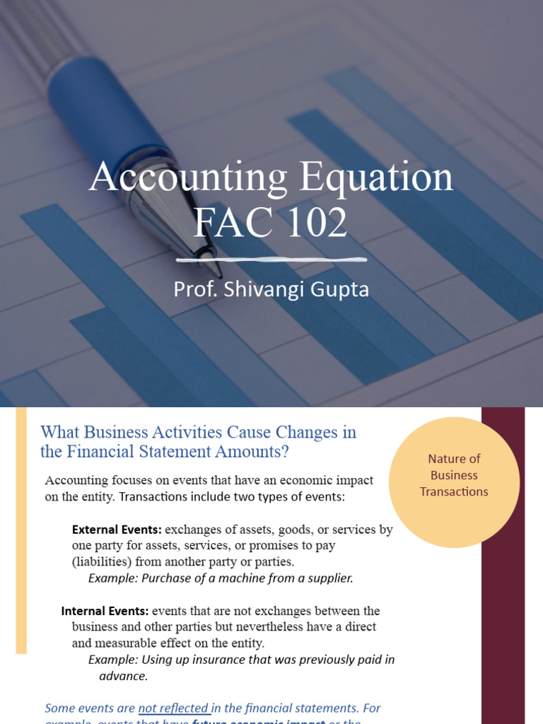 Accounting Equation - Part 1 | PDF | Expense | Revenue