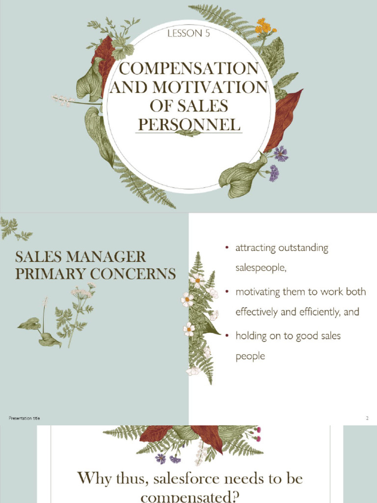 Lesson 5 | PDF | Sales | Psychological Theories