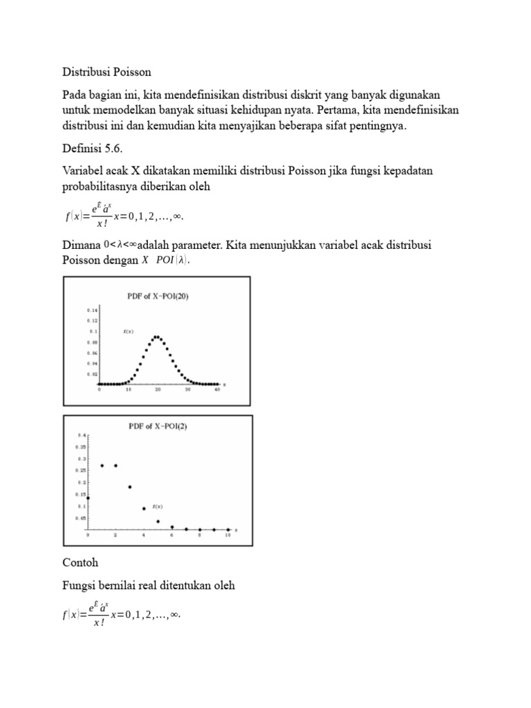 Materi Distribusi Poisson | PDF